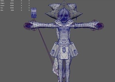 【分享】游戏中的人物3D模型 Tales模型-女人模型库-FBX(.fbx)模型下载-cg模型网