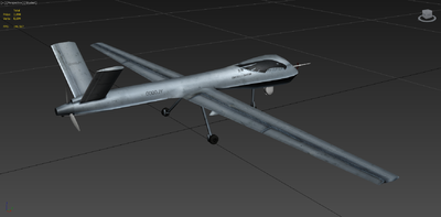 翼龙无人机 Wing模型-无人机模型库-3ds Max(.max)模型下载-cg模型网