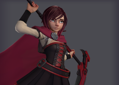 Ruby Rose模型-女人模型库-Maya(.ma/.mb)模型下载-cg模型网