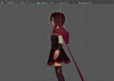 Ruby Rose模型-女人模型库-Maya(.ma/.mb)模型下载-cg模型网