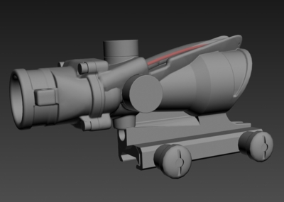 acog ta31模型-枪械模型模型库-3ds Max(.max)模型下载-cg模型网