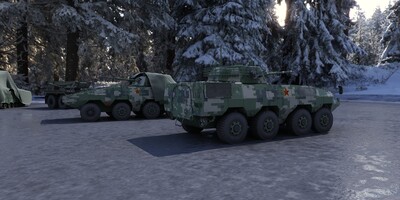 ZBD-09式8X8轮式步兵战车模型-装甲车／坦克模型库-3ds Max(.max)模型下载-cg模型网