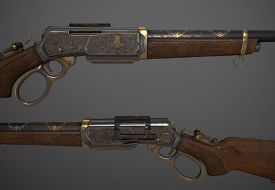 温彻斯特M1887模型-枪械模型模型库-3ds Max(.max)模型下载-cg模型网