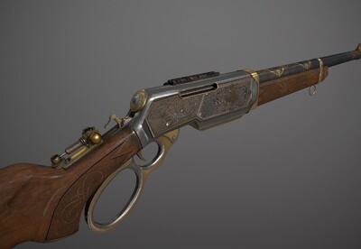 温彻斯特M1887模型-枪械模型模型库-3ds Max(.max)模型下载-cg模型网