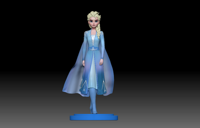 冰雪奇缘elsa模型-女人模型库-Zbrush(.ztl/.zbp)模型下载-cg模型网