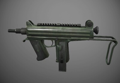 瑞典CBJ-MS PDW冲锋枪模型-枪械模型模型库-3ds Max(.max)模型下载-cg模型网
