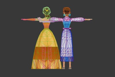 belle王国之心模型-女人模型库-3ds Max(.max)模型下载-cg模型网