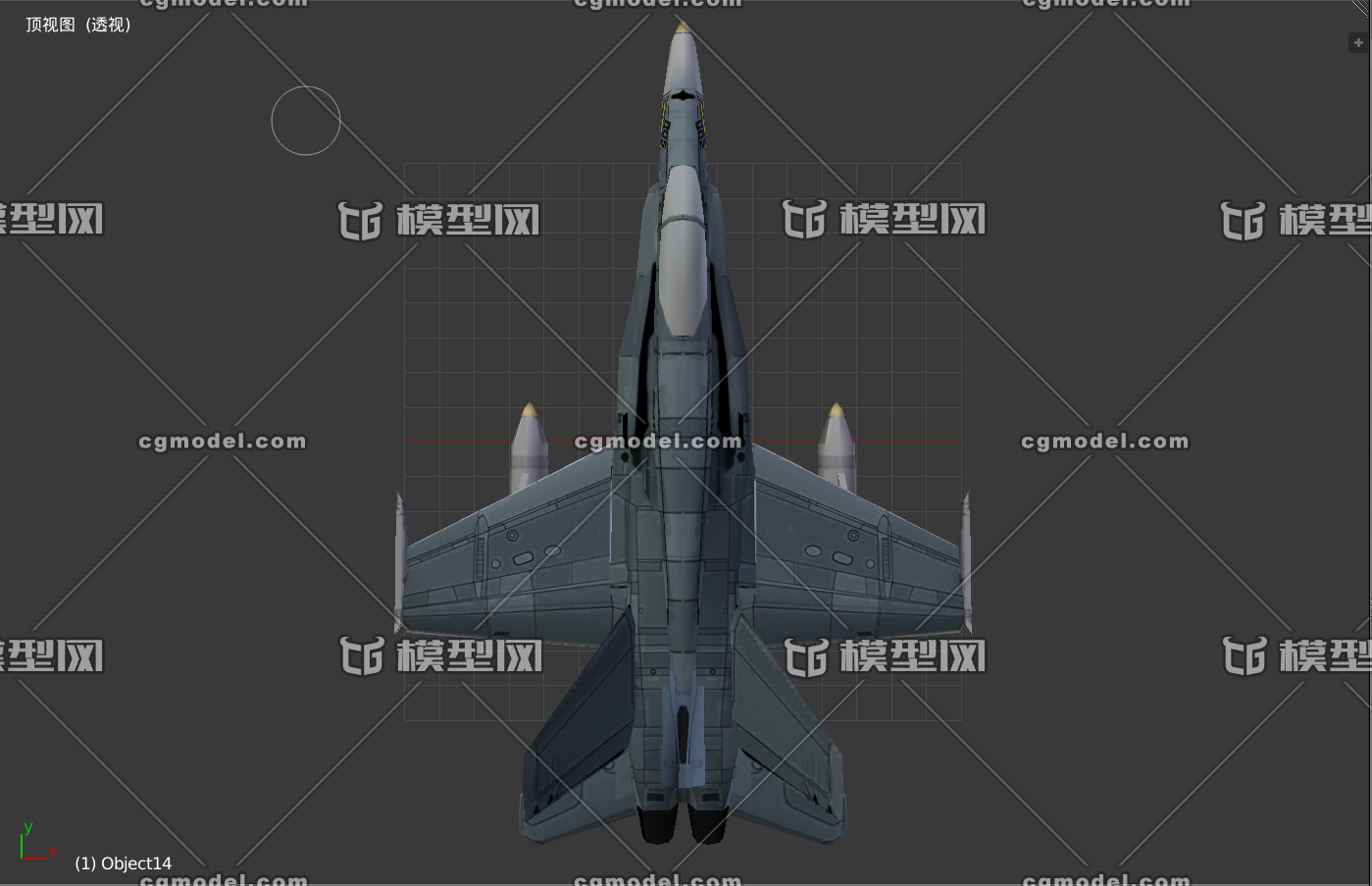 F18战斗机模型-军用飞机模型库-FBX(.fbx)模型下载-cg模型网