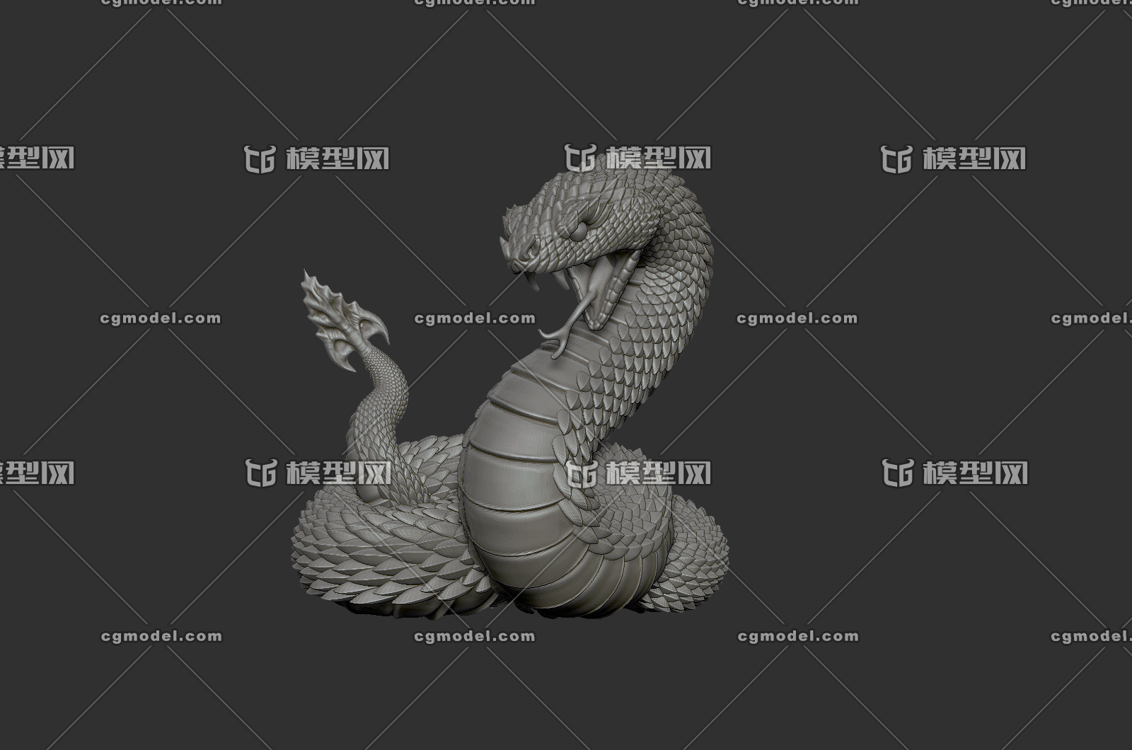 083 动物模型-爬行模型库-STL(.stl)模型下载-cg模型网