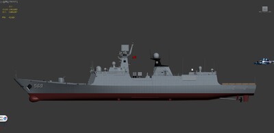 054A导弹护卫舰-升级**模型-军舰模型库-3ds Max(.max)模型下载-cg模型网