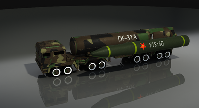 DF-31A 东风31弹道导弹车模型-火炮器械模型库-3ds Max(.max)模型下载-cg模型网