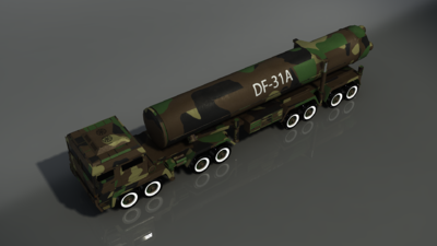 DF-31A 东风31弹道导弹车模型-火炮器械模型库-3ds Max(.max)模型下载-cg模型网
