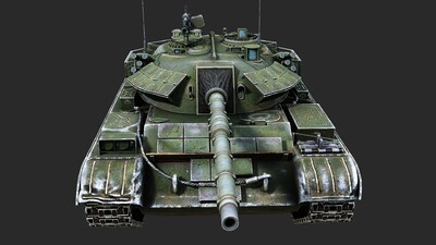 ZTZ59D式中型坦克 59坦克模型-装甲车／坦克模型库-3ds Max(.max)模型下载-cg模型网