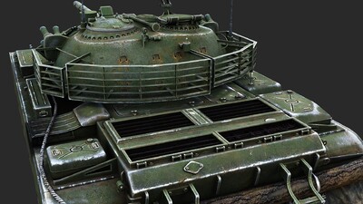 ZTZ59D式中型坦克 59坦克模型-装甲车／坦克模型库-3ds Max(.max)模型下载-cg模型网