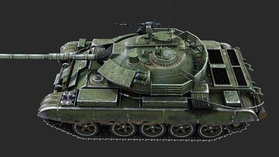 ZTZ59D式中型坦克 59坦克模型-装甲车／坦克模型库-3ds Max(.max)模型下载-cg模型网