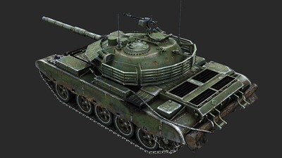 ZTZ59D式中型坦克 59坦克模型-装甲车／坦克模型库-3ds Max(.max)模型下载-cg模型网