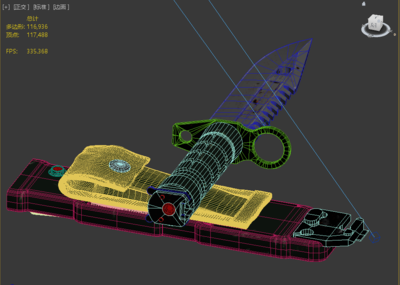 虎牙D80，m9军刀/军刺模型-冷兵器模型库-3ds Max(.max)模型下载-cg模型网