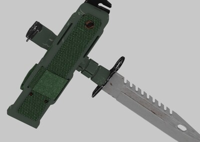 虎牙D80 m9军刀/军刺模型-冷兵器模型库-3ds Max(.max)模型下载-cg模型网