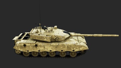 中国北方工业集团 VT-2主战坦克模型-装甲车／坦克模型库-3ds Max(.max)模型下载-cg模型网