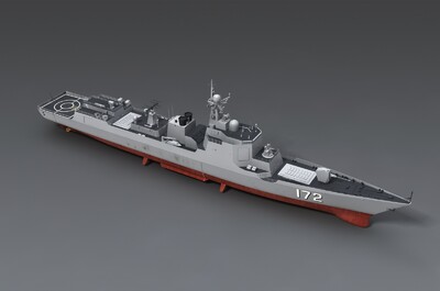 052型驱逐舰 052驱逐舰工模模型-军舰模型库-3ds Max(.max)模型下载-cg模型网