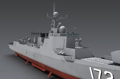 052型驱逐舰 052驱逐舰工模模型-军舰模型库-3ds Max(.max)模型下载-cg模型网