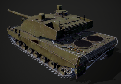 英国 MK7主战坦克模型-装甲车／坦克模型库-3ds Max(.max)模型下载-cg模型网