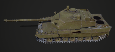 英国 MK7主战坦克模型-装甲车／坦克模型库-3ds Max(.max)模型下载-cg模型网