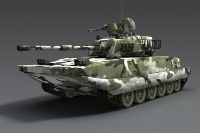 WZ-123 63A水陆两栖坦克模型-装甲车／坦克模型库-3ds Max(.max)模型下载-cg模型网