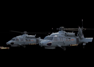 直20舰载直升机 海军Z20模型-军用飞机模型库-3ds Max(.max)模型下载-cg模型网