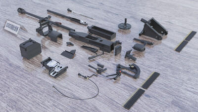 中国QJC88式车载机枪模型-枪械模型模型库-3ds Max(.max)模型下载-cg模型网