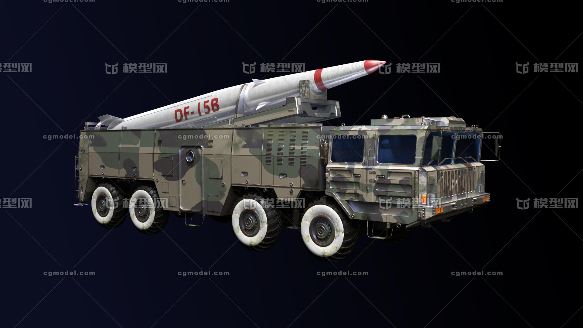 DF-15 东风-15B模型-火炮器械模型库-Maya(.ma/.mb)模型下载-cg模型网