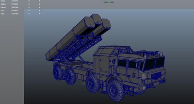 YJ-12B 鹰击12B YJ-12B反舰导弹 模型-火炮器械模型库-Maya(.ma/.mb)模型下载-cg模型网