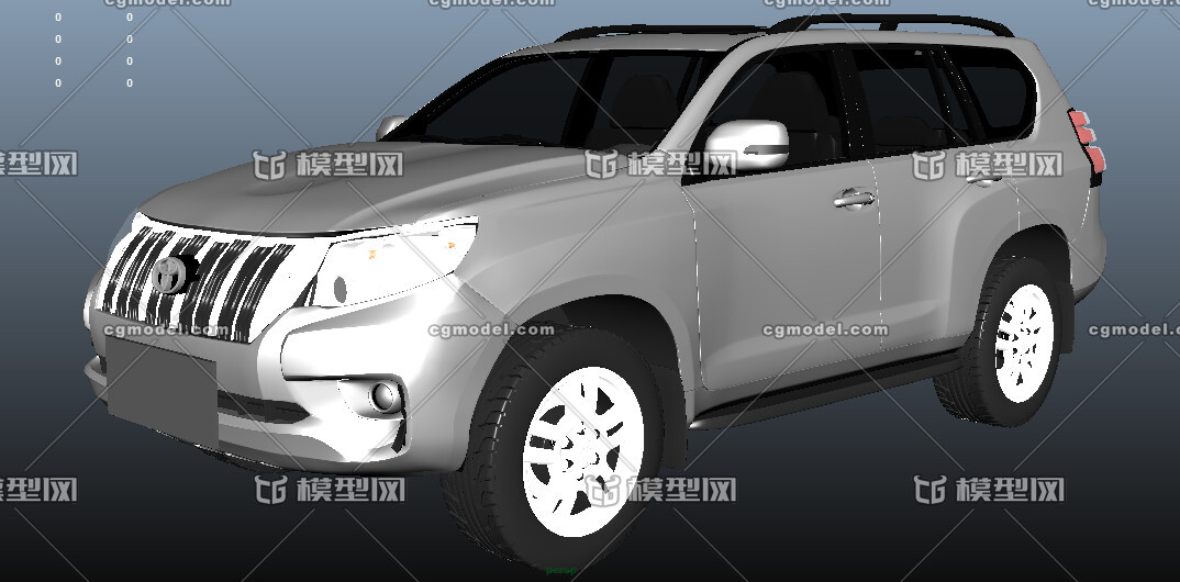 一汽丰田-普拉多prado maya汽车模型模型-轿车模型库-Maya(.ma/.mb)模型下载-cg模型网