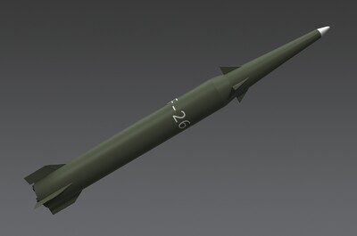 东风26 东风-26弹道导弹车模型-装甲车／坦克模型库-3ds Max(.max)模型下载-cg模型网