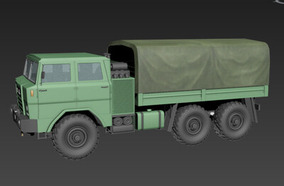 陕汽SX2150（附OBJ 完整内饰）模型-货运车模型库-3ds Max(.max)模型下载-cg模型网