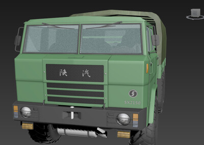 陕汽SX2150（附OBJ 完整内饰）模型-货运车模型库-3ds Max(.max)模型下载-cg模型网