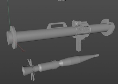 PF89式反坦克火箭 PF-89模型-火炮器械模型库-FBX(.fbx)模型下载-cg模型网