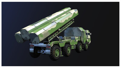 YJ-12B 鹰击12B YJ-12B反舰导弹 模型-火炮器械模型库-Maya(.ma/.mb)模型下载-cg模型网