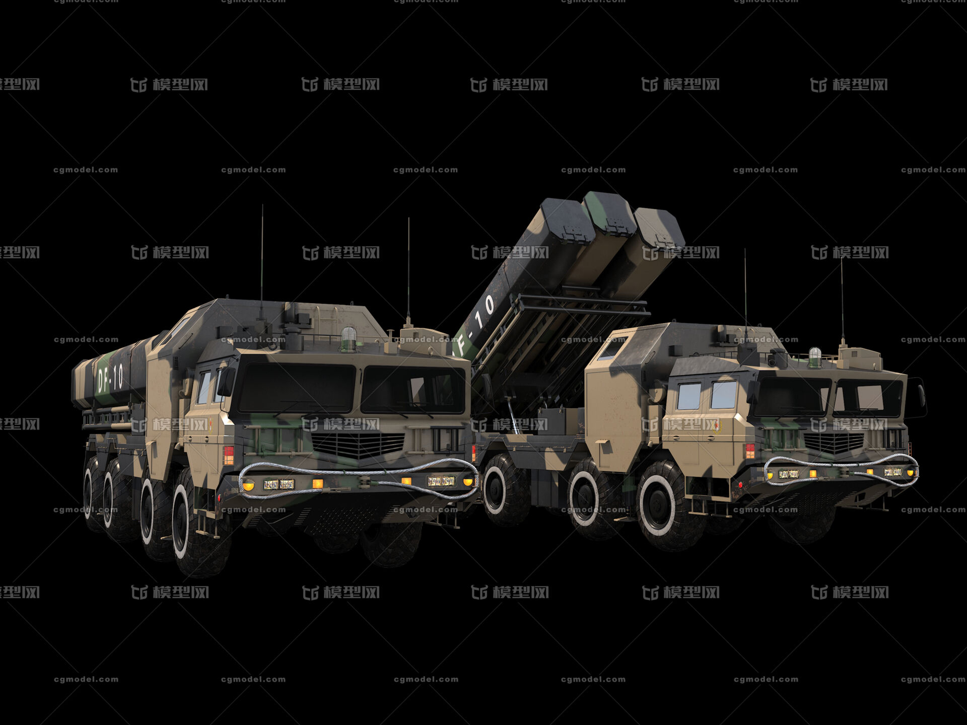 中国长剑10巡航导弹 DF-10巡航导弹模型-装甲车／坦克模型库-3ds Max(.max)模型下载-cg模型网