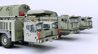 KAMAZ-78501 系列模型-火炮器械模型库-3ds Max(.max)模型下载-cg模型网