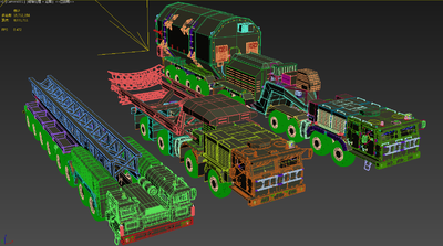 KAMAZ-78501 系列模型-火炮器械模型库-3ds Max(.max)模型下载-cg模型网