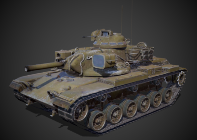 美国陆军 M60主战坦克 M60A2主战坦克 坦克 巴顿 模型-装甲车／坦克模型库-Marmoset Toolbag(.tbscene ...