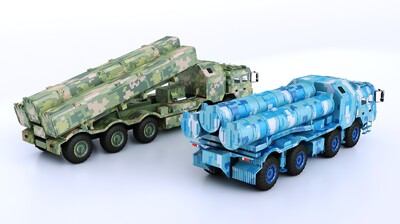 国产岸基反舰导弹 鹰击系列 YJ-12_苹果酱 作品_武器火炮器械_cg模型网