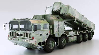 国产岸基反舰导弹 鹰击系列 YJ-12B YJ-62模型-火炮器械模型库-3ds Max(.max)模型下载-cg模型网