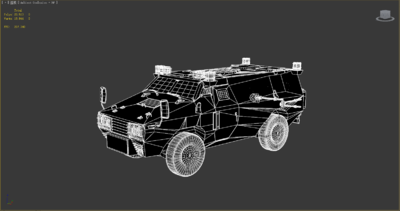 次世代中国依维柯虎士ZFB05A装甲防暴车模型模型-装甲车／坦克模型库-3ds Max(.max)模型下载-cg模型网