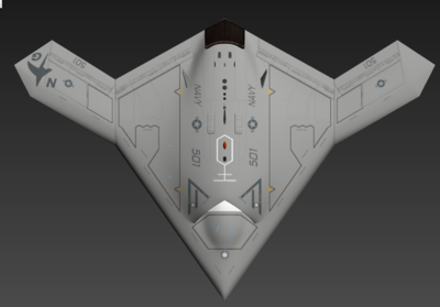 X-47B 美军X47模型-军用飞机模型库-3ds Max(.max)模型下载-cg模型网