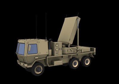 AN/TPQ-37 炮位雷达模型-火炮器械模型库-3ds Max(.max)模型下载-cg模型网