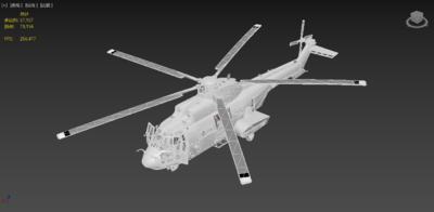 EC-225直升机 欧直EC225模型-民用直升机模型库-FBX(.fbx)模型下载-cg模型网