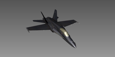 美国 F18H F18 大黄蜂 Hornet 舰载 战斗机模型-军用飞机模型库-3ds Max(.max)模型下载-cg模型网