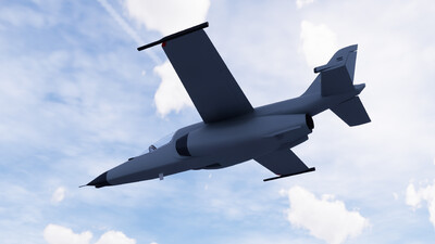 AT-63轻型攻击机 IA63“潘帕人”教练机模型-军用飞机模型库-3D Studio(.3ds)模型下载-cg模型网